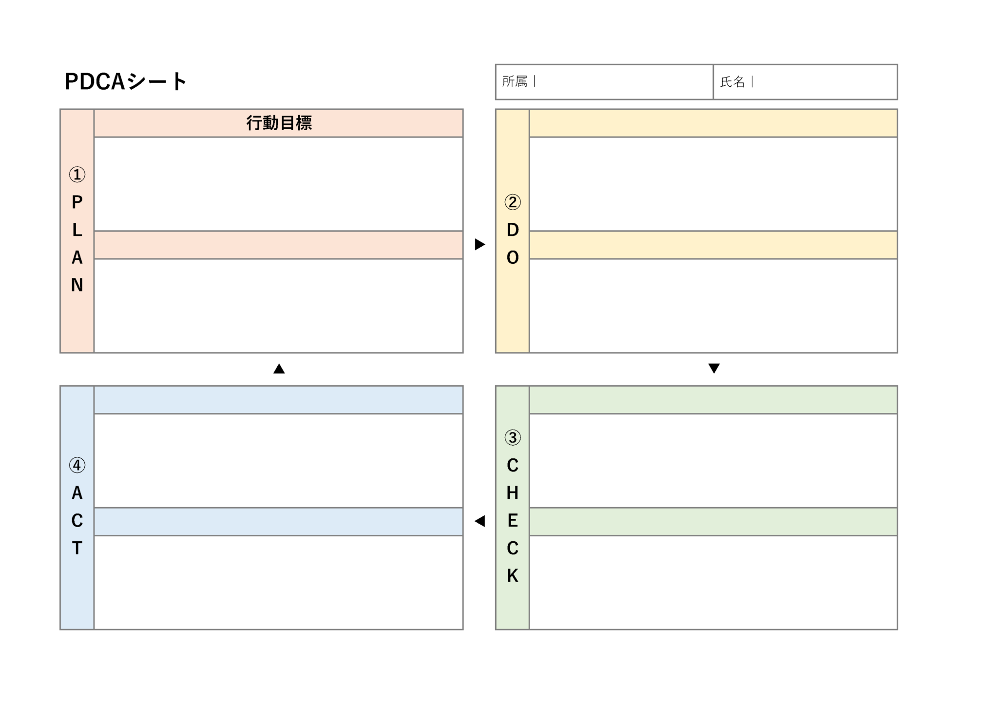 すぐに使えるPDCAテンプレート（Excel・PDF）無料・登録不要 | ビズ研