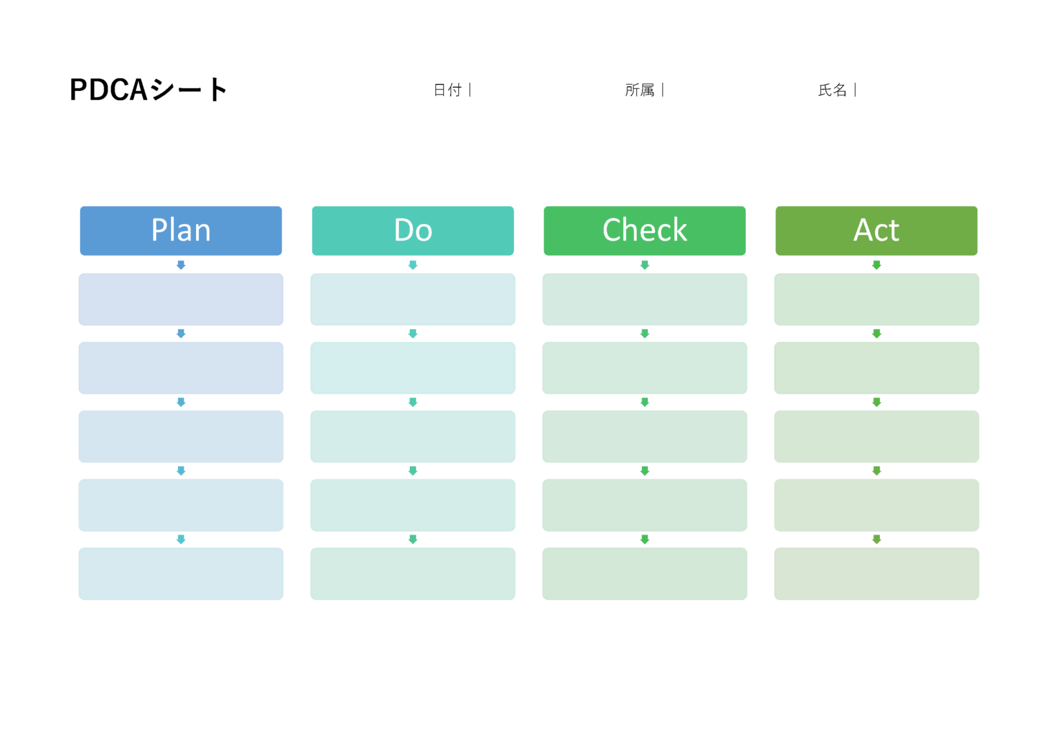 すぐに使えるPDCAテンプレート（Excel・PDF）無料・登録不要 | ビズ研