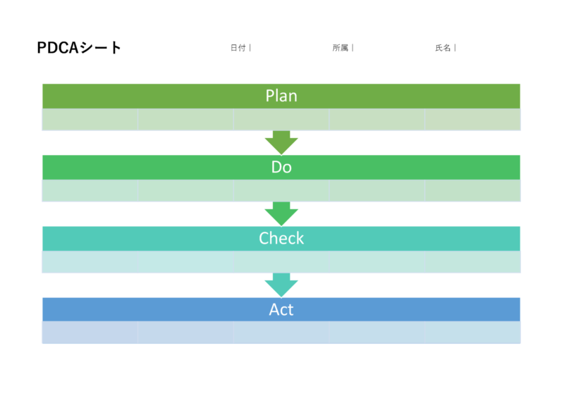 すぐに使えるPDCAテンプレート（Excel・PDF）無料・登録不要 | ビズ研